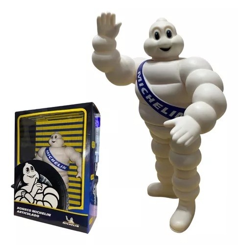 Prime Motos Boneco Original Michelin 19x15cm Novo Na Caixa